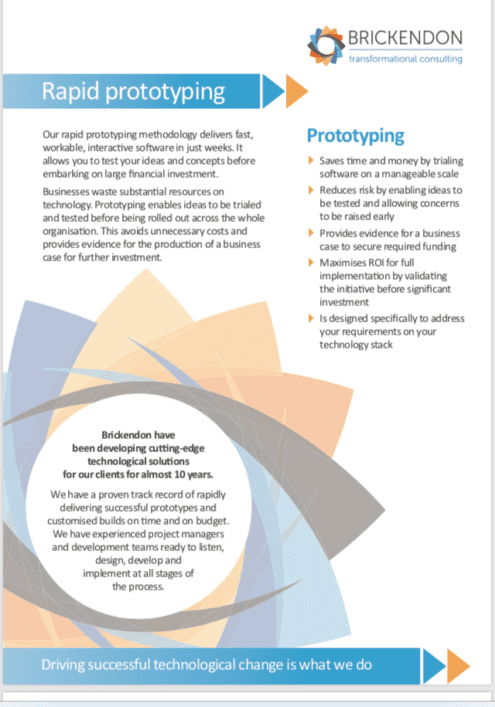 Rapid Prototyping Deliver Fast Workable Interactive Software Brickendon Consulting 